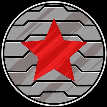 "Bucky Barnes Winter Soldier Emblem" Sticker for Sale by doridraws ...