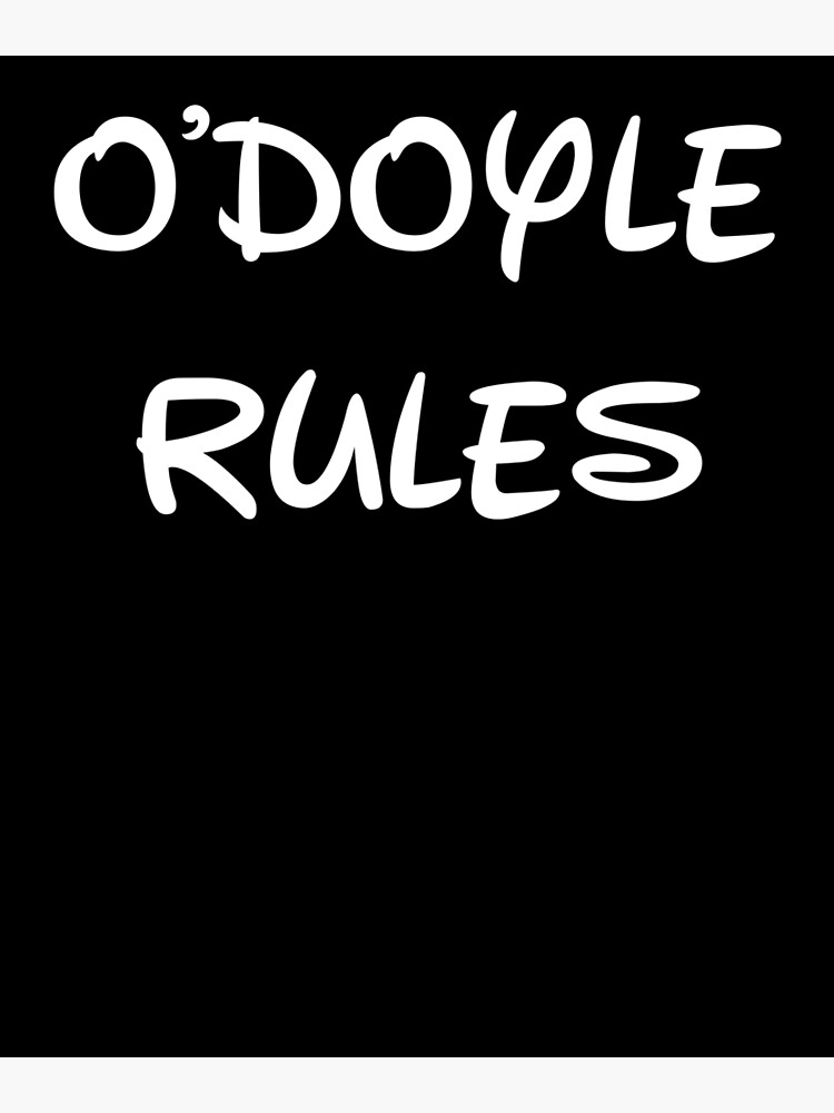 Póster «Reglas O'Doyle - Billy Madison» de aliafroto | Redbubble