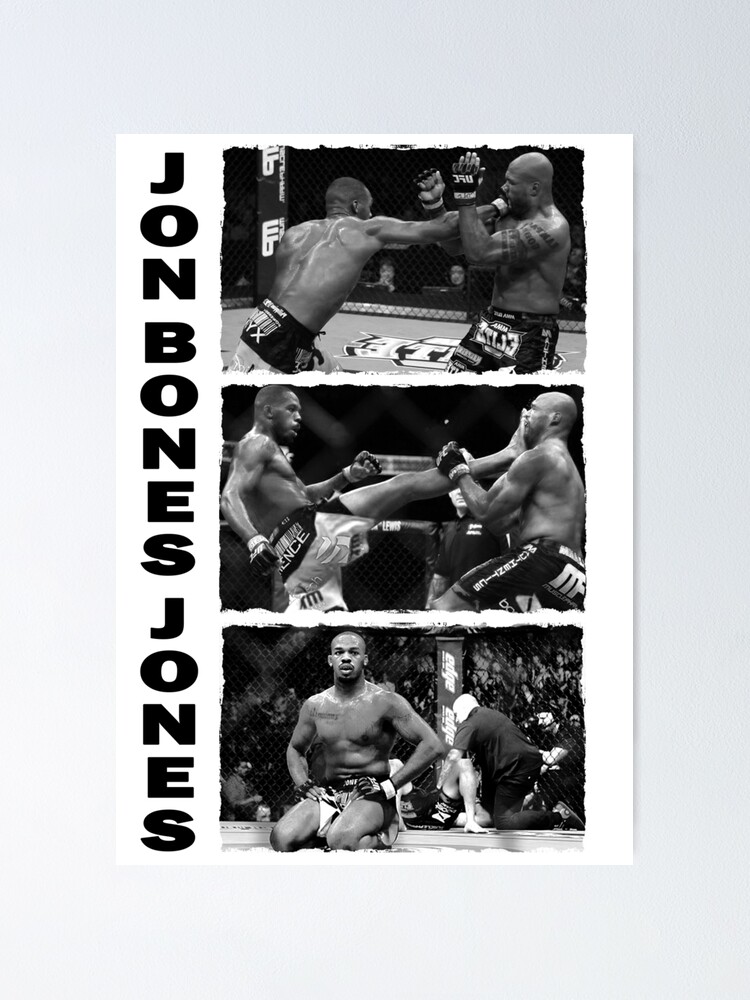 "Jon Bones Jones" Poster for Sale by MmaZone | Redbubble