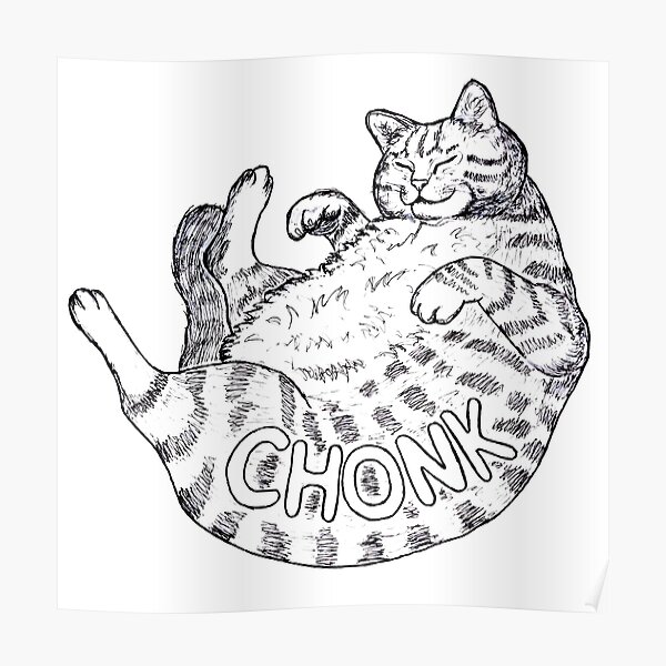 "Chonk Boy" Poster by Ambariya | Redbubble