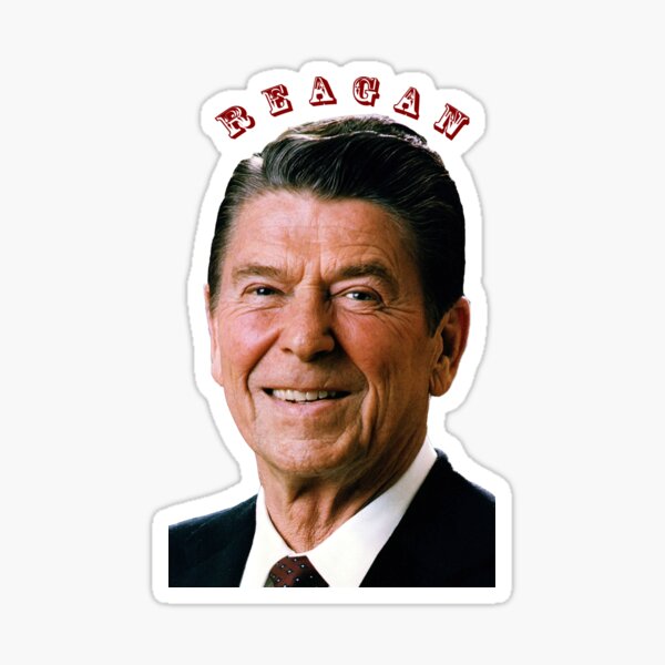 "Ronald Reagan" Sticker by jonkiwi | Redbubble