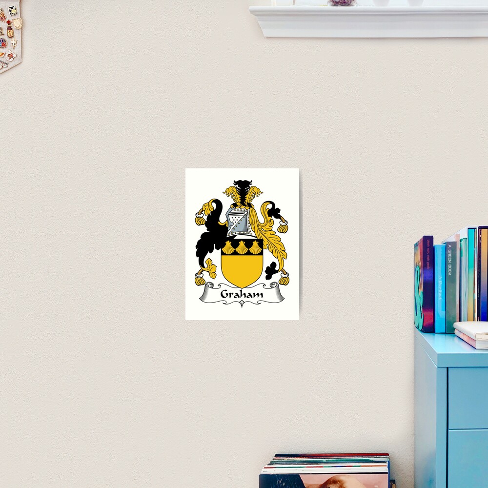 "Graham Coat of Arms / Graham Family Crest" Art Print by ...