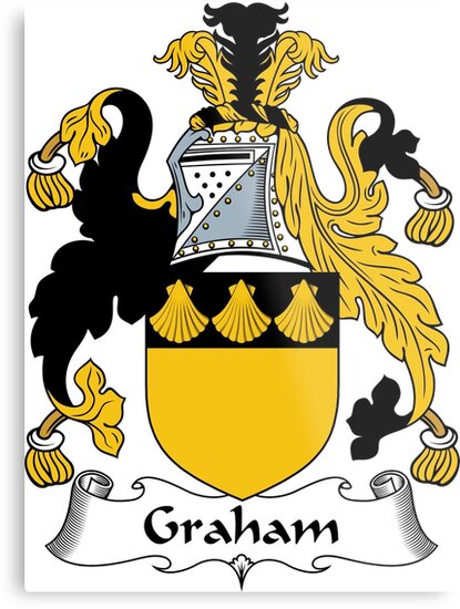 "Graham Coat of Arms / Graham Family Crest" Metal Prints by ...