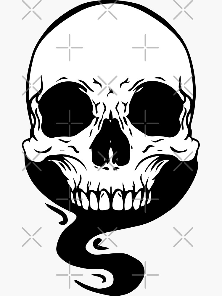 "Floating skull" Sticker by ZethTheReaper19 | Redbubble