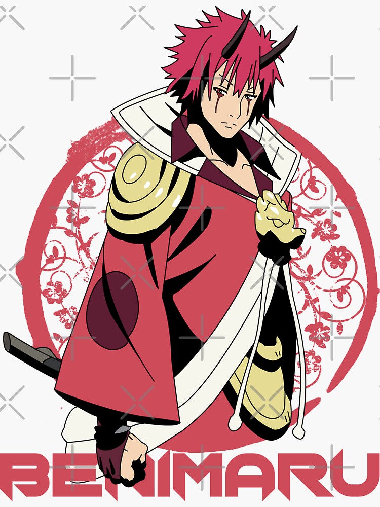 "That Time I Got Reincarnated As a Slime - Benimaru" Sticker for Sale ...