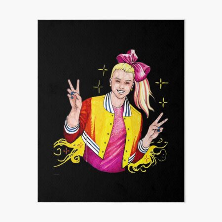 "jojo siwa drawing art" Art Board Print by kattiejerde | Redbubble