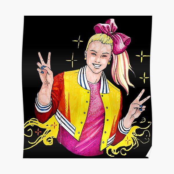 "jojo siwa drawing art" Poster for Sale by kattiejerde | Redbubble