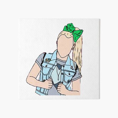 "jojo siwa drawing" Art Board Print by kattiejerde | Redbubble