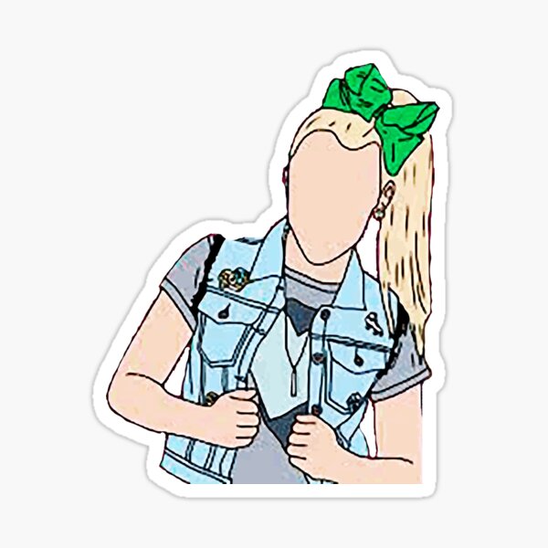 "jojo siwa drawing" Sticker for Sale by kattiejerde | Redbubble