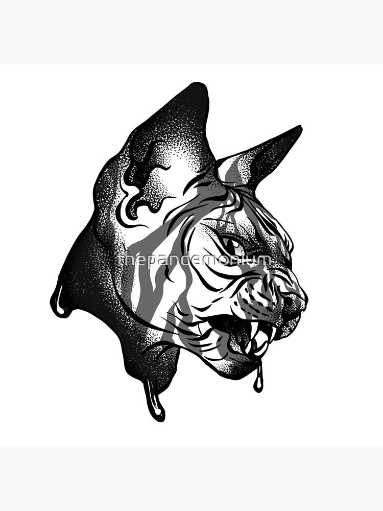 "Melting cat" Poster for Sale by thepandemonium | Redbubble