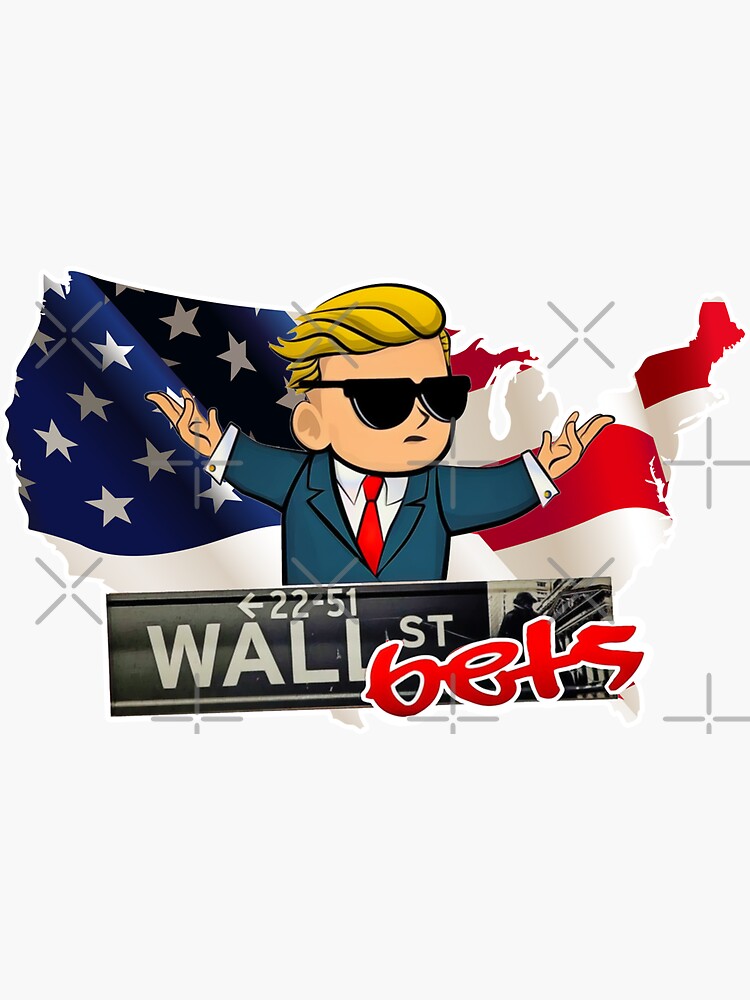 "Wallstreetbets meme" Sticker for Sale by ImManisLa | Redbubble
