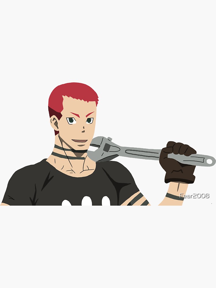"Vulcan - Fire Force" Sticker by Skeetbix | Redbubble