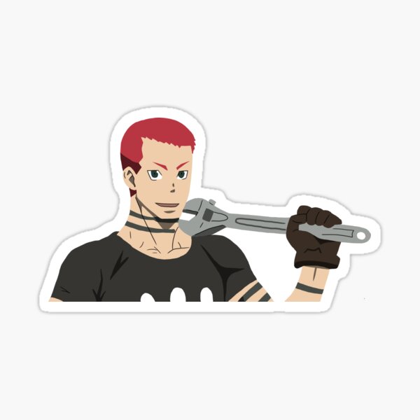 "Vulcan - Fire Force" Sticker by Skeetbix | Redbubble