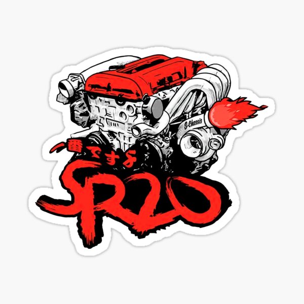 "SR20 engine" Sticker for Sale by ilFrambo | Redbubble