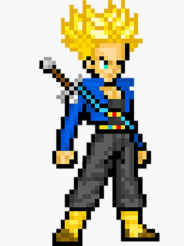 "8 Bit Trunks" Sticker for Sale by Madoka99 | Redbubble