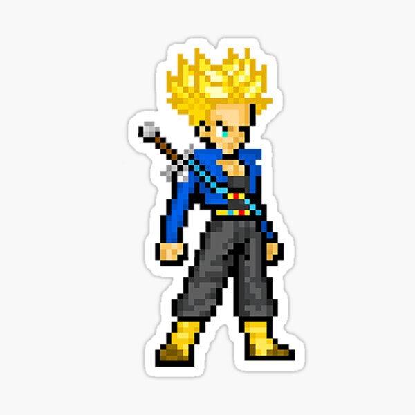 "8 Bit Trunks" Sticker for Sale by Madoka99 | Redbubble