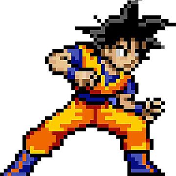 "8 Bit Goku" Sticker for Sale by Madoka99 | Redbubble