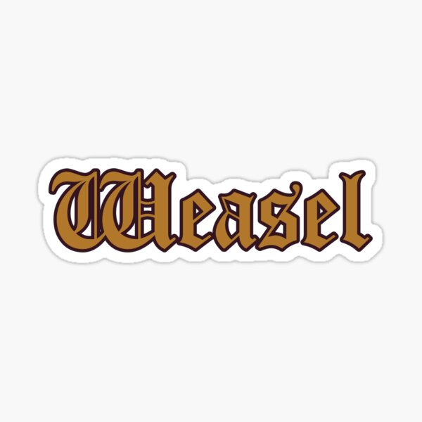 "Weasel" Sticker by retrowdw | Redbubble