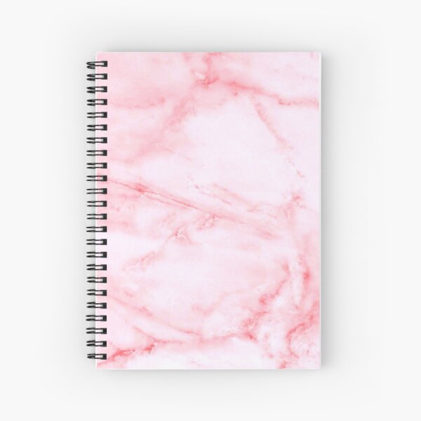 "Pink Marble" Spiral Notebook by LMPDrawings | Redbubble