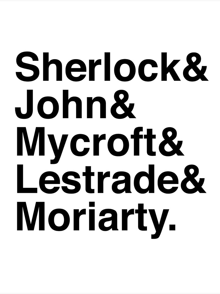 "Sherlock & John & Mycroft & Lestrade & Moriarty. (Sherlock)" Poster by ...