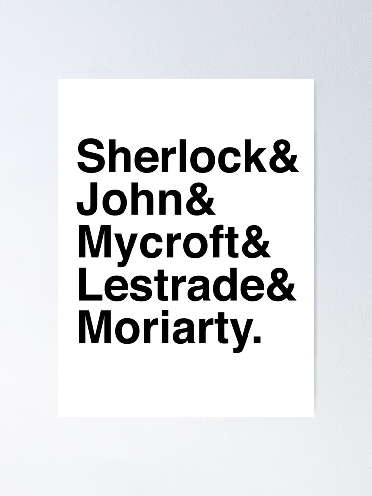 "Sherlock & John & Mycroft & Lestrade & Moriarty. (Sherlock)" Poster by ...