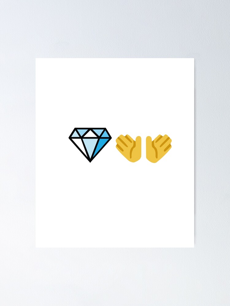 "GME GAMESTOP DIAMOND HANDS HOLD" Poster for Sale by Hisokstore | Redbubble