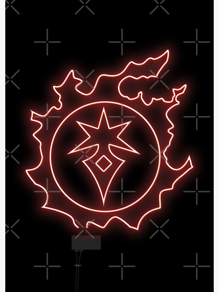 "Final Fantasy XIV - Dunkler Ritter DRK Neon" Fotodruck von ZeWiss ...