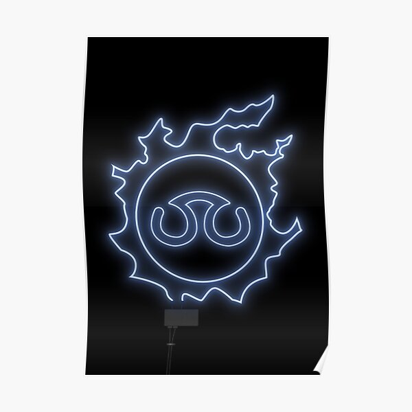 "Final Fantasy XIV - Scholar SCH Neon" Poster by ZeWiss | Redbubble