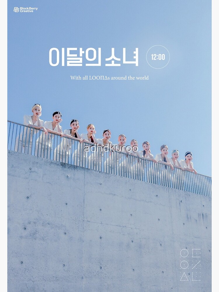"LOONA [12:00] Poster" Poster for Sale by adhdkuroo | Redbubble