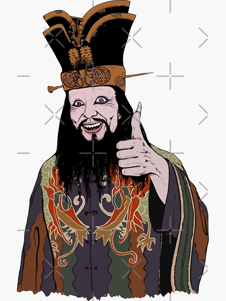 "BEST SELLER - Big Trouble In Little China Fu Manchu" Sticker by ...