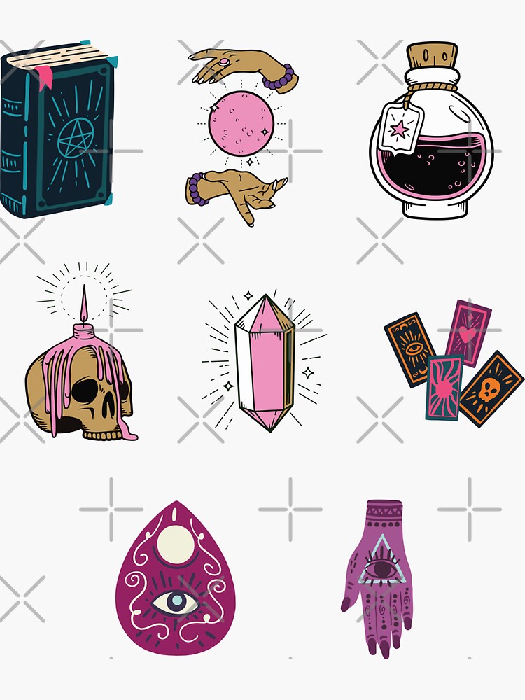 "Witchy Sticker Pack" Sticker for Sale by whitneykayc | Redbubble