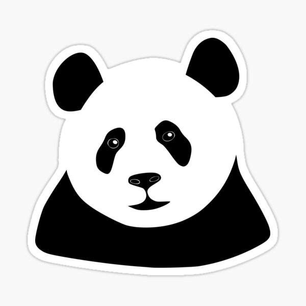 "panda face" Sticker for Sale by Sinovius | Redbubble