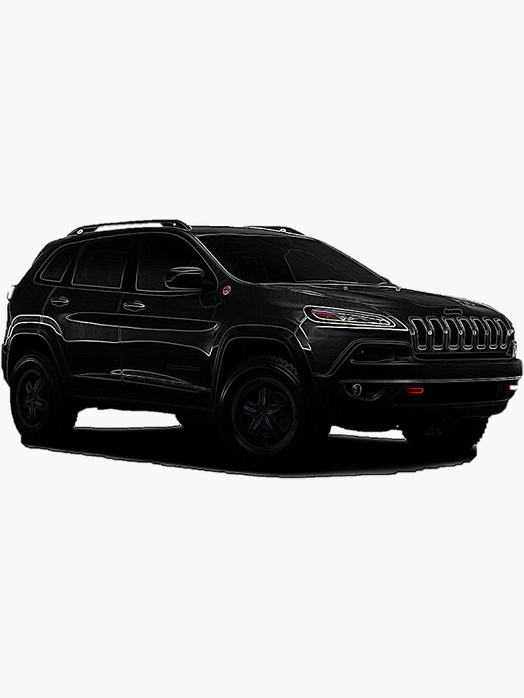 "Cherokee Trailhawk" Sticker for Sale by serene47 | Redbubble