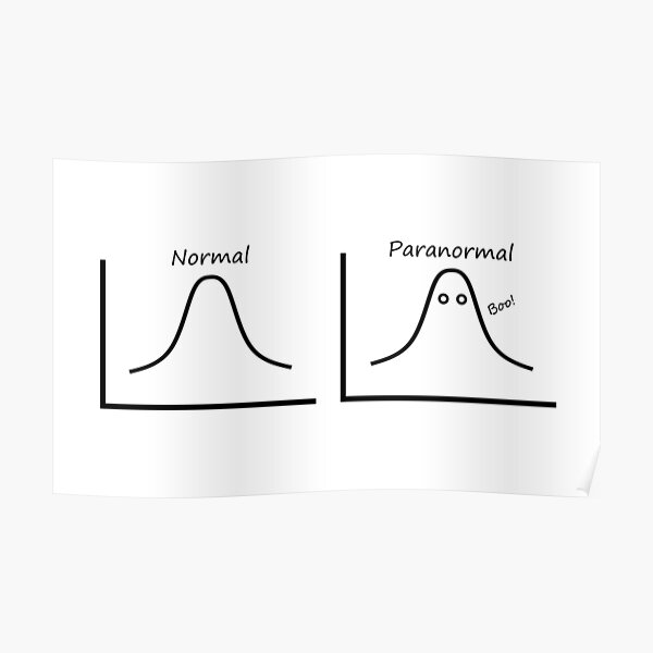 "Paranormal Distribution Curve" Poster by sim2kid | Redbubble