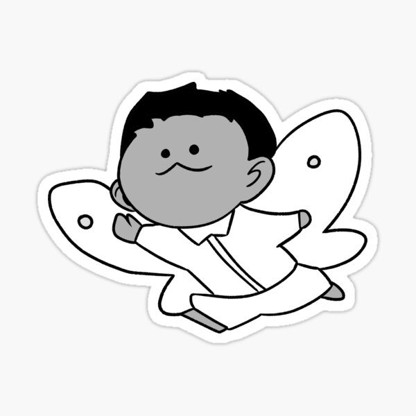 "Butterfly Phil from TPN" Sticker for Sale by peculiarfrog | Redbubble