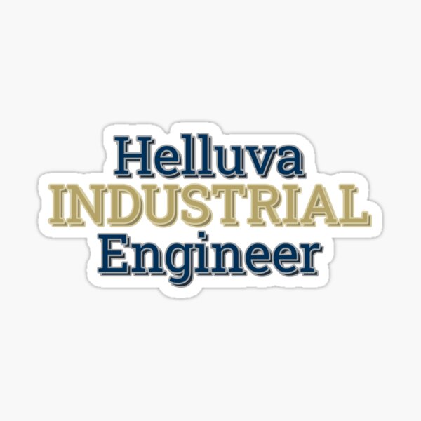 "Helluva Industrial Engineer" Sticker for Sale by NeoBaneling | Redbubble