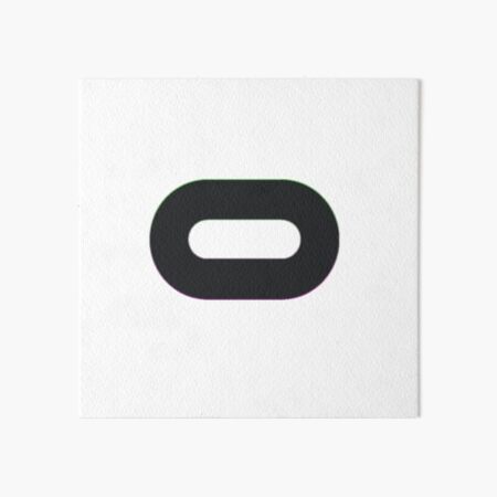 "Pink-Green Outline Oculus VR Logo" Art Board Print by VRStickers ...