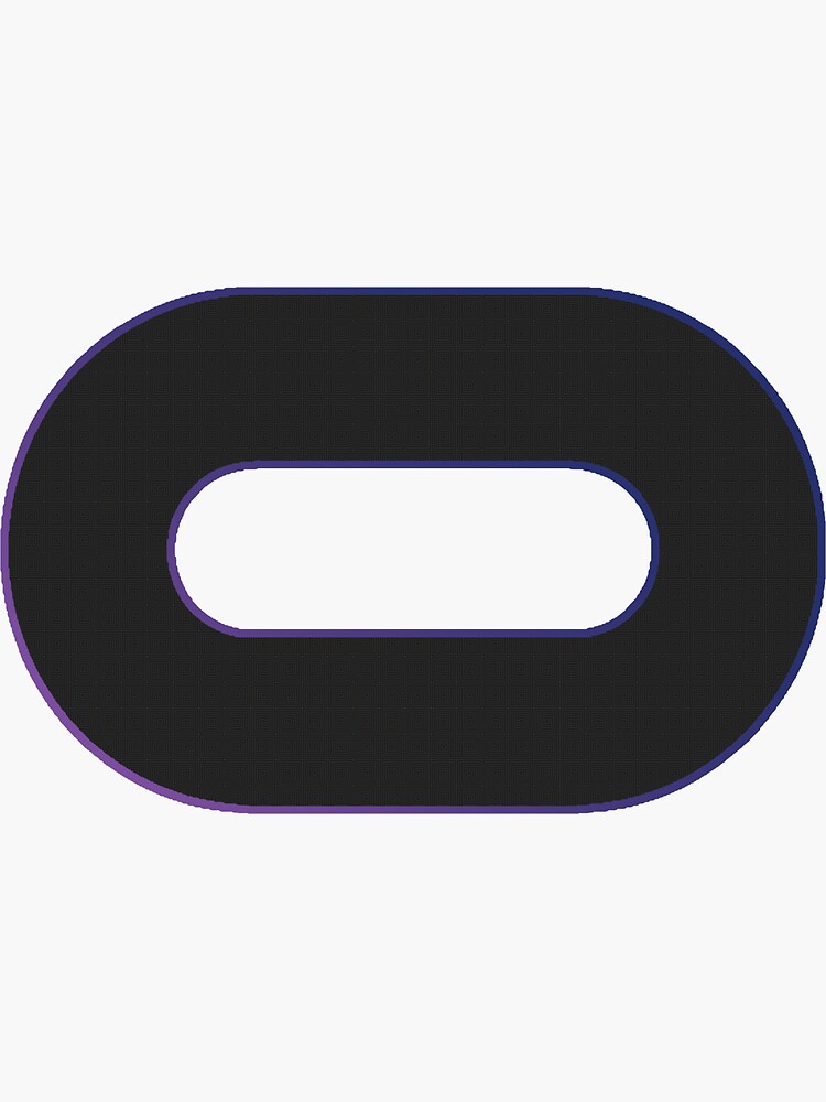 "Rugged Outline Oculus VR Logo" Sticker by VRStickers | Redbubble