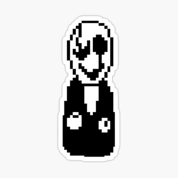 "Dr. Gaster - Undertale" Sticker for Sale by snailgazer | Redbubble
