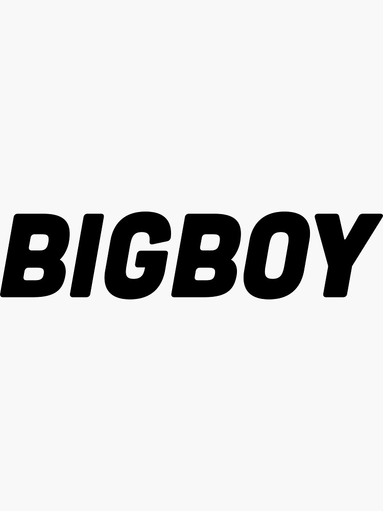 "BIGBOY" Sticker for Sale by rubenonline | Redbubble