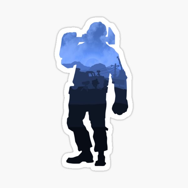 "Team Fortress 2 Blue Engineer" Sticker for Sale by AstriumArt | Redbubble