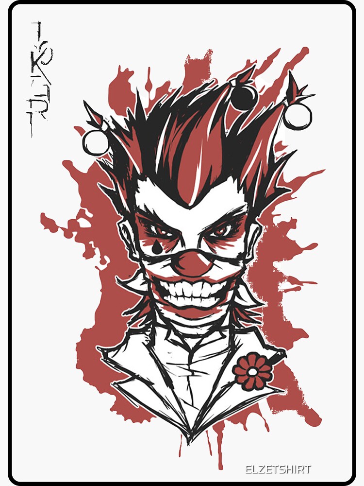"Joker Card" Sticker for Sale by ELZETSHIRT | Redbubble