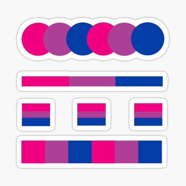 "Bisexual Pride Sticker Pack" Sticker for Sale by alanxshby | Redbubble