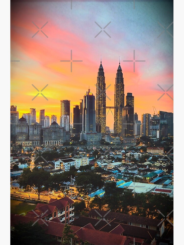 "KLCC over a Malaysian sunset" Poster by codepuns | Redbubble