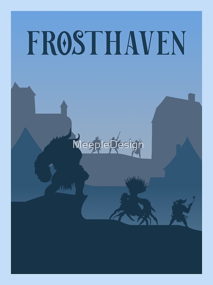 "Frosthaven - Board Games - Minimalist Travel Poster Style - Board Game ...