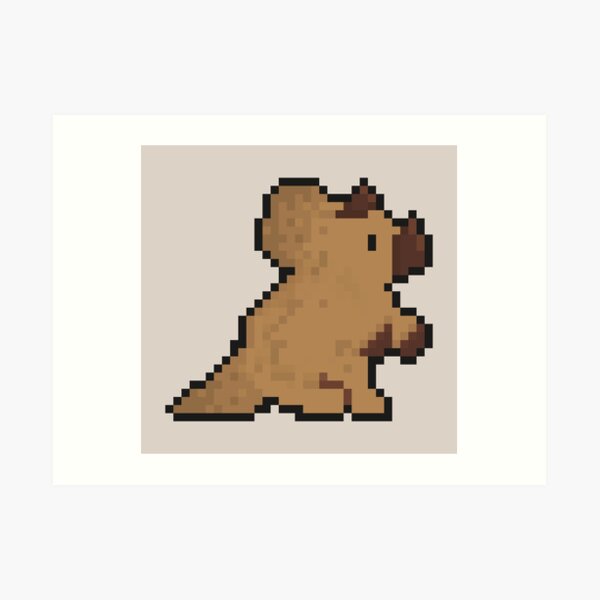 "Triceratops pixel art " Art Print for Sale by SocialistDragon | Redbubble