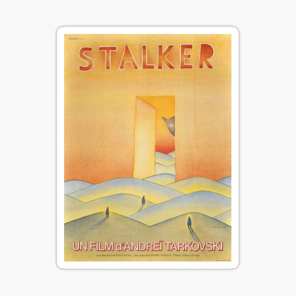 "Stalker poster" Sticker for Sale by Lekillingjoke | Redbubble