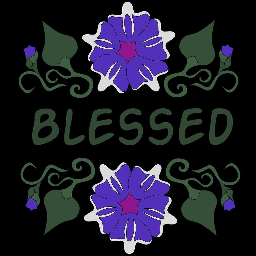 "Blessed Purple Japanese Morning Glory Flower Bed Oriental Border" by ...