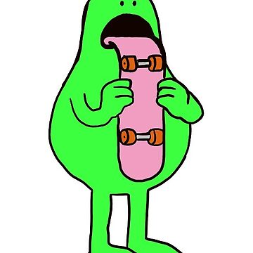 "Neon Green Skateboard" Sticker for Sale by KLdesignz | Redbubble