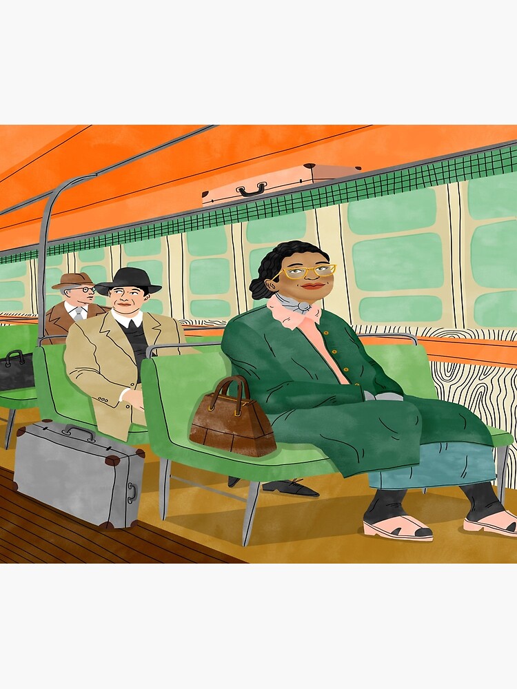 "rosa park history month segregation bus" Art Print for Sale by ...